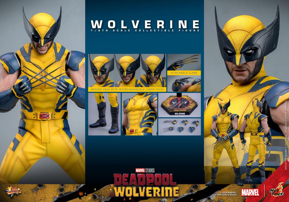 IN STOCK! Hot Toys Deadpool & Wolverine MMS753 Wolverine 1/6th Scale C ...