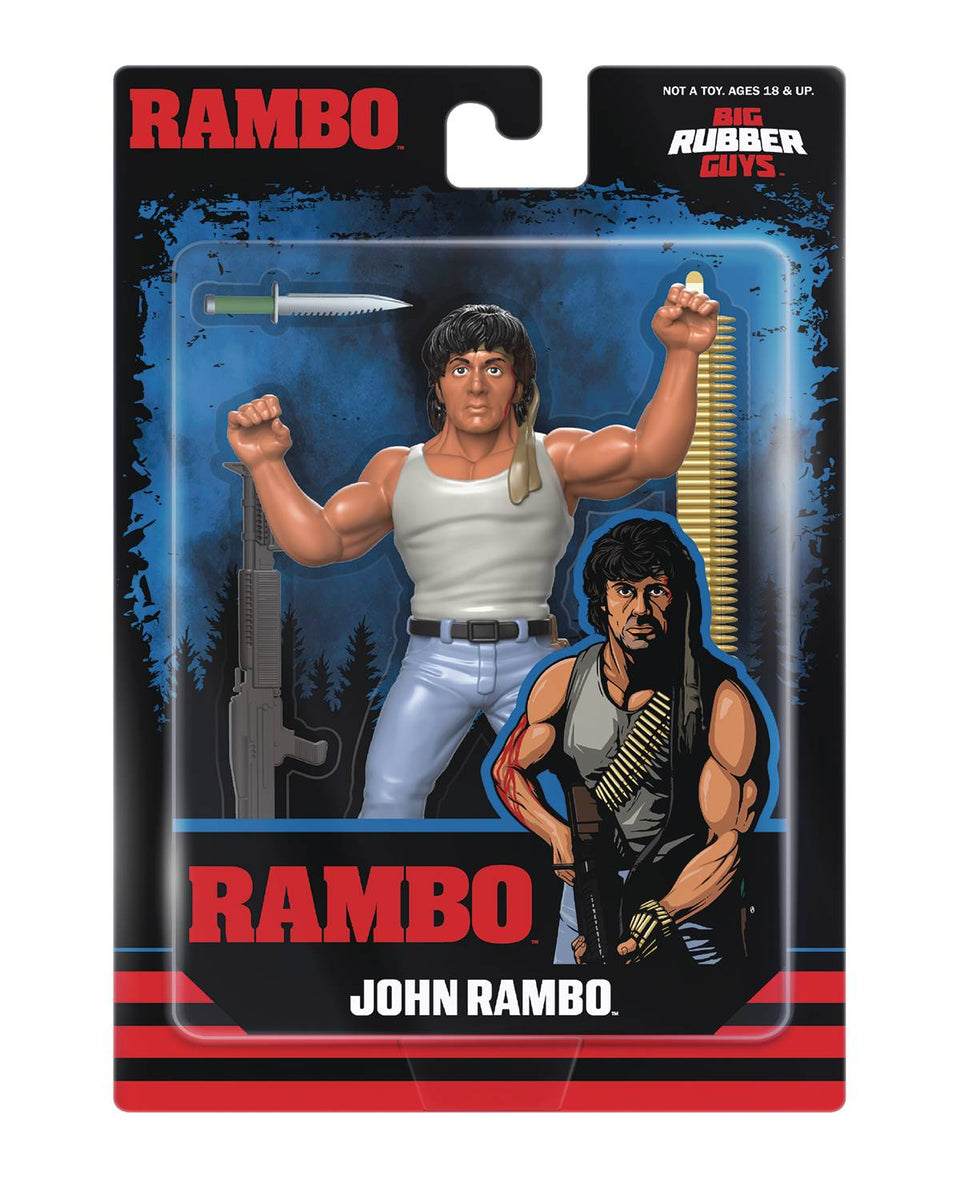 ( Pre Order ) Major Bendies Big Rubber Guys Rambo 8 inch Figure ...