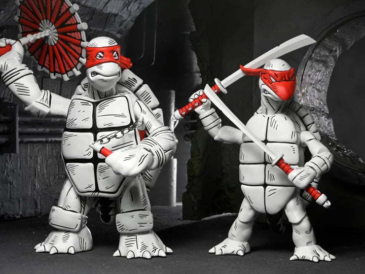 Black and white ninja turtles action figures store