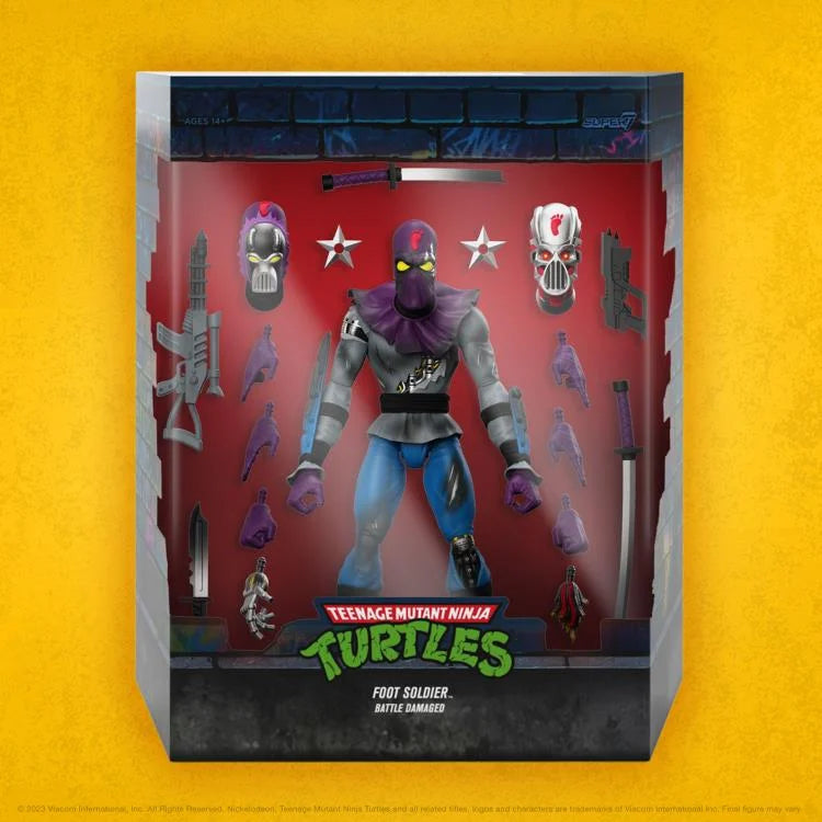 IN STOCK! Super 7 TMNT Ultimates Wave 11 Foot Soldier (Battle Damaged ...