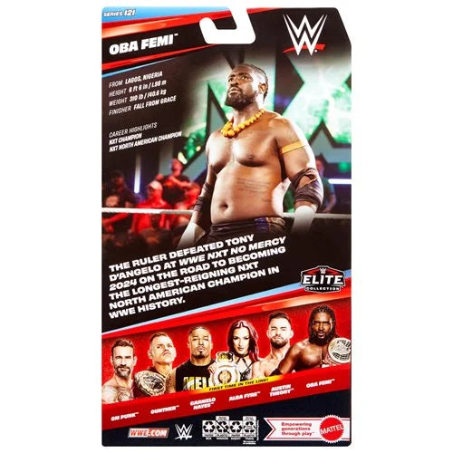 ( Pre Order ) WWE NXT Elite Collection Series 121 Oba Femi Action Figu ...